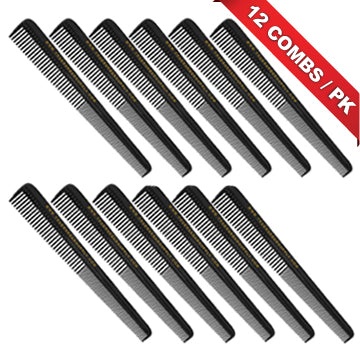 TBS 7" TAPERED BARBER COMBS - 12 COMBS / PK – True Barber Supply